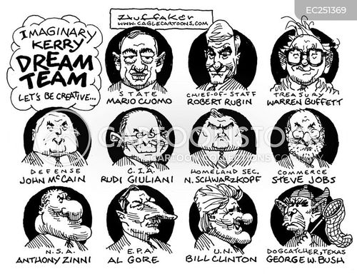 Dream Lineup Cartoons and Comics - funny pictures from CartoonStock