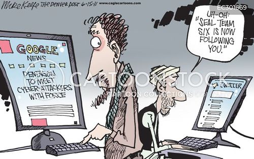 Digital Threats Cartoons and Comics - funny pictures from CartoonStock
