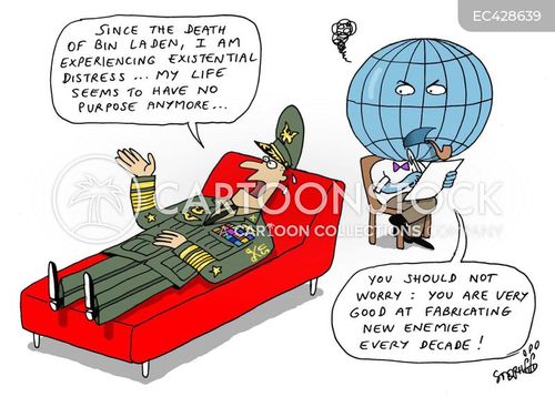 Dispatching Enemies Cartoons and Comics - funny pictures from CartoonStock