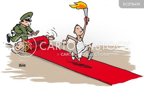 Torch Relay Cartoons and Comics - funny pictures from CartoonStock
