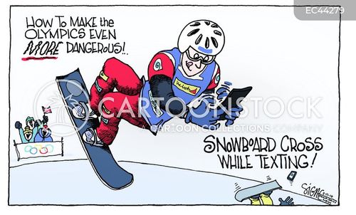 Down Hill Snow Boarding Cartoons Snowboarding Cartoons And Comics