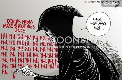 Gun Related Deaths Cartoons and Comics - funny pictures from CartoonStock