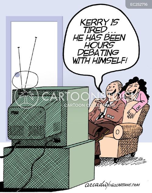 Self-debate Cartoons and Comics - funny pictures from CartoonStock