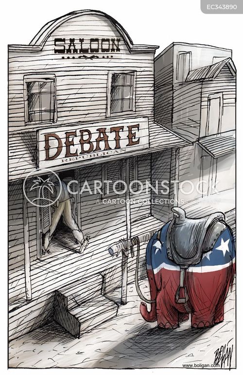 Debate Republicano Cartoons and Comics - funny pictures from CartoonStock
