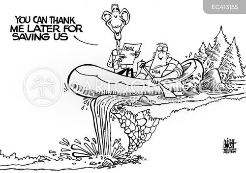 Being Saved Cartoons and Comics - funny pictures from CartoonStock