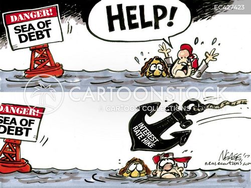 Overwhelming Debt Cartoons and Comics - funny pictures from CartoonStock