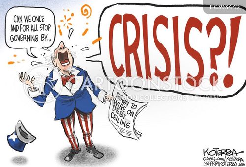 Crisis Discourse Cartoons and Comics - funny pictures from CartoonStock