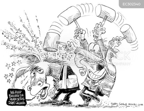 Deficit Ceiling Cartoons and Comics - funny pictures from CartoonStock