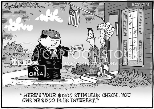 Stimulus Check Cartoons and Comics - funny pictures from CartoonStock