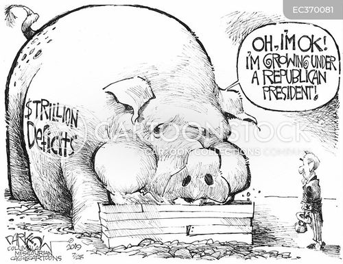 $ Trillion Deficits Cartoons and Comics - funny pictures from CartoonStock