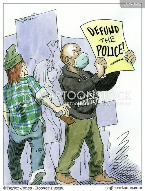 Defund The Police Cartoons and Comics - funny pictures from CartoonStock