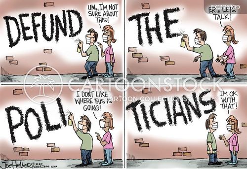 Defund The Police Cartoons and Comics - funny pictures from CartoonStock