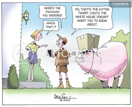 Tariff Costs Cartoons and Comics - funny pictures from CartoonStock