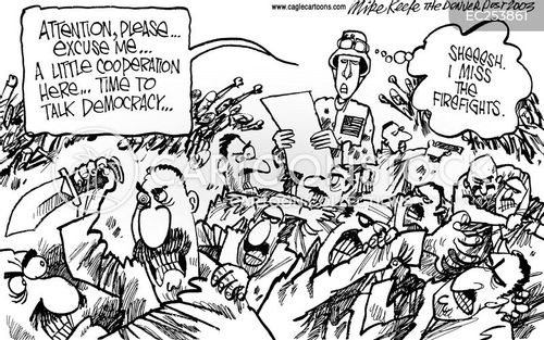 Wartime Dialogue Cartoons and Comics - funny pictures from CartoonStock