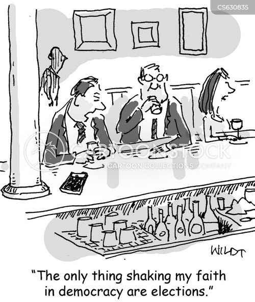 Democracy Cynicism Cartoons and Comics - funny pictures from CartoonStock