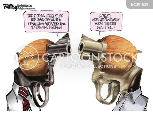 Carry Permits Cartoons and Comics - funny pictures from CartoonStock