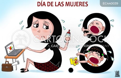 Derechos Femeninos Cartoons and Comics - funny pictures from CartoonStock