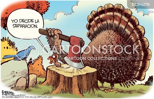 Pavo Secesion Cartoons and Comics - funny pictures from CartoonStock