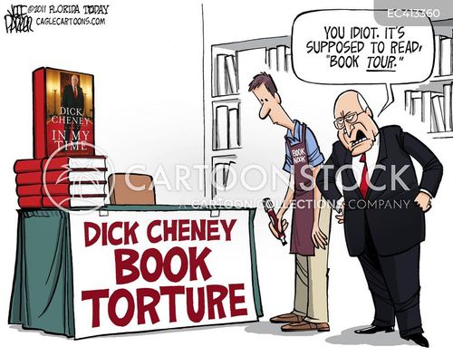 Cheney Book Cartoons and Comics - funny pictures from CartoonStock