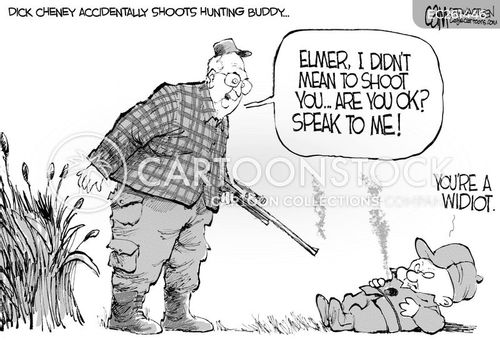 Accidental Shooting Cartoons and Comics - funny pictures from CartoonStock