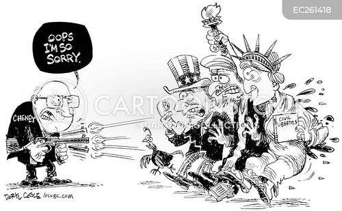 Cheney Incident Cartoons and Comics - funny pictures from CartoonStock