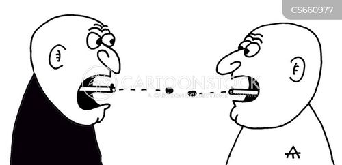 Verbal Battle Cartoons and Comics - funny pictures from CartoonStock