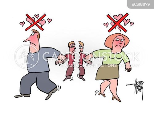 Child Of Divorce Cartoons and Comics - funny pictures from CartoonStock