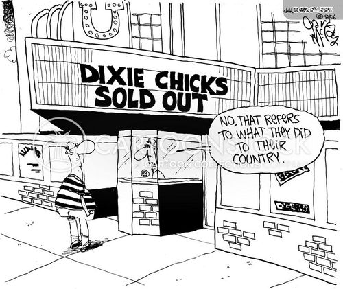 Dixie Chicks Cartoons and Comics - funny pictures from CartoonStock