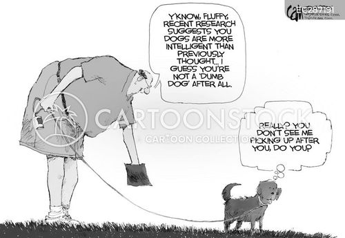 Dog Intelligence Cartoons and Comics - funny pictures from CartoonStock