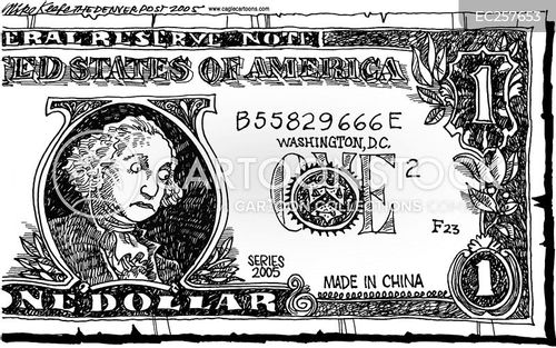 Dollar Debt China Cartoons and Comics - funny pictures from CartoonStock