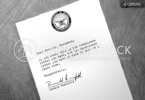 Condolences Letter Cartoons and Comics - funny pictures from CartoonStock