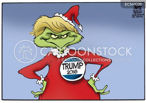 Trump As Grinch Cartoons and Comics - funny pictures from CartoonStock