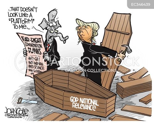 Trump's Platform Cartoons and Comics - funny pictures from CartoonStock