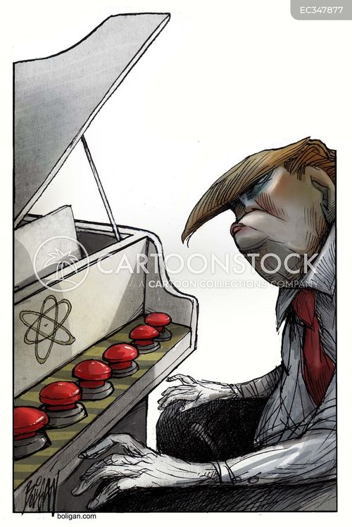 Nuclear Button Cartoons and Comics - funny pictures from CartoonStock