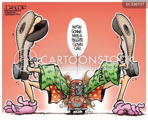 Clown Trump Cartoons and Comics - funny pictures from CartoonStock