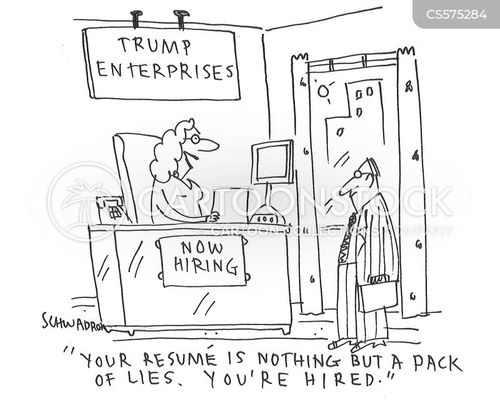 Resume Padding Cartoons and Comics - funny pictures from CartoonStock