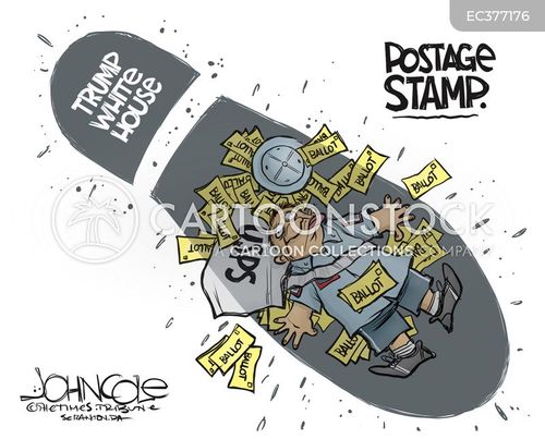 Mail-in-vote Cartoons and Comics - funny pictures from CartoonStock