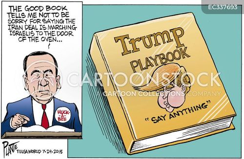 Trump Playbook Cartoons and Comics - funny pictures from CartoonStock