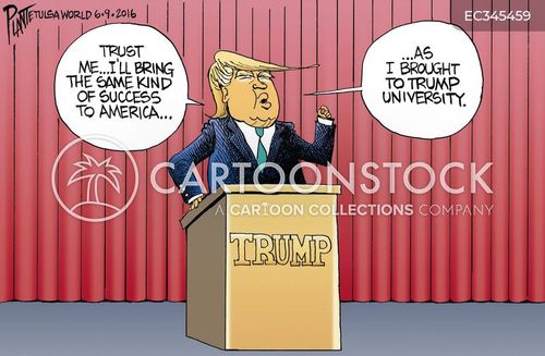 Trump-university Cartoons and Comics - funny pictures from CartoonStock