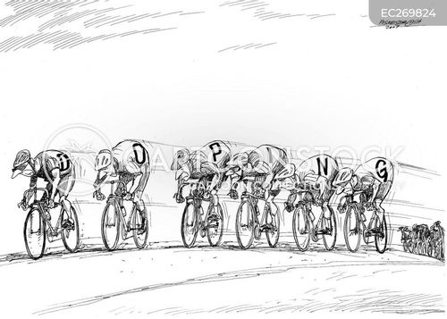 Bicycle Racing Cartoons and Comics - funny pictures from CartoonStock