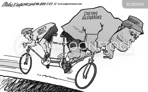 Doping Allegations Cartoons and Comics - funny pictures from CartoonStock