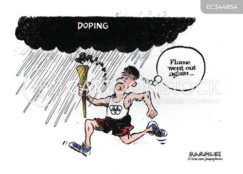 Drug-free Olympics Cartoons and Comics - funny pictures from CartoonStock