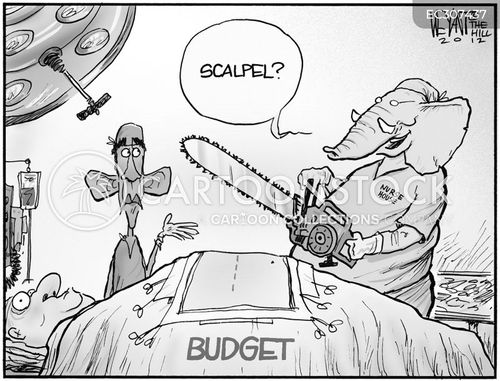 Budget Cartoons and Comics - funny pictures from CartoonStock