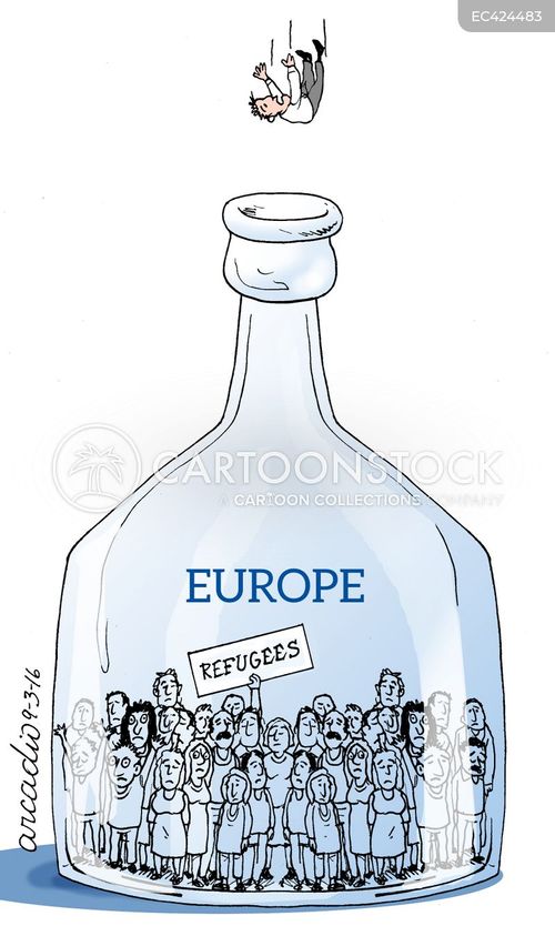 Europe Refugees Cartoons and Comics - funny pictures from CartoonStock