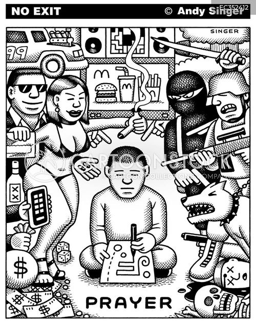 Prayerful Reflection Cartoons and Comics - funny pictures from CartoonStock