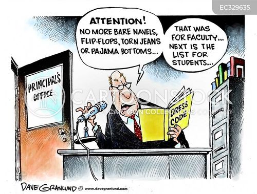 Dress Standards Cartoons and Comics - funny pictures from CartoonStock
