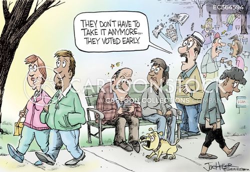 Early Voting Options Cartoons and Comics - funny pictures from CartoonStock