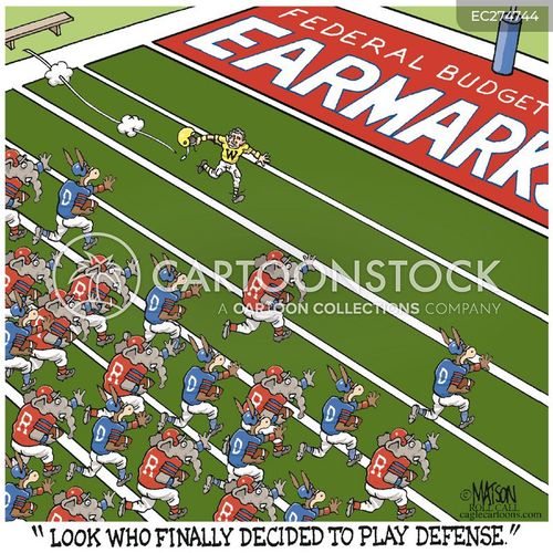Earmarks Superbowl Cartoons and Comics - funny pictures from CartoonStock