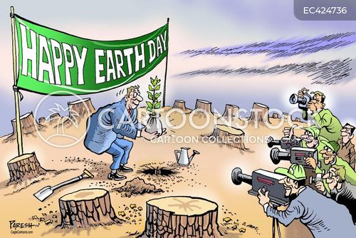 Planting Trees Cartoons and Comics - funny pictures from CartoonStock