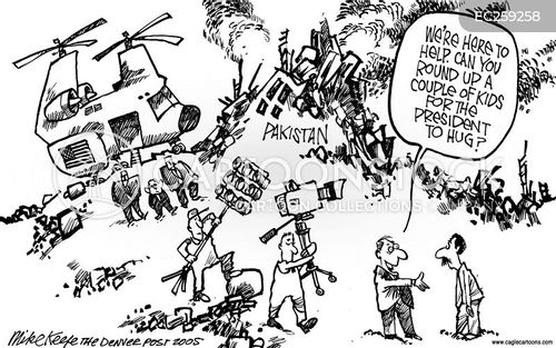 Pakistan Aid Cartoons and Comics - funny pictures from CartoonStock